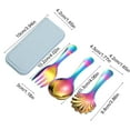 Dtchengua Mini Shell Spoon Gift Set of 3 with Storage Box - Small ...