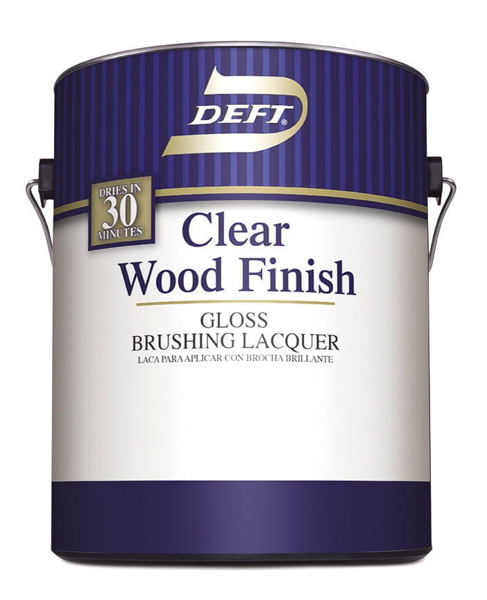 DEFT® Clear Wood Finish Brushing Lacquer - Gloss - Walmart.com
