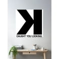 Baseball Backwards K Strikeout Score Keeper Funny Poster Wall Art ...