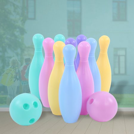 Outdoor Kids Games Bowling Games, Bowling Set For Kids, 12Pcs Non ...