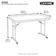 Lifetime 4 Foot Rectangle Folding Table, Indoor/Outdoor Commercial ...