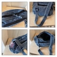 Vintage Denim Crossbody Bag for Women Men, Adjustable Shoulder Purse ...
