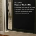 VELIMAX Static Cling Total Blackout Window Film Privacy Black White ...