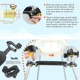 High Chair Footrest Non-Slip High Chair Foot Rest Height Adjustable ...