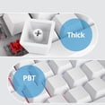 Blank 68 Key White Keycap Set In Original Height PBT Keycaps For ...