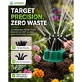 Upgraded Adjustable Oscillating 360° Rotating Lawn Sprinkler, Precision ...