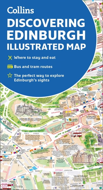 Discovering Edinburgh Illustrated Map (Sheet map, folded) - Walmart.com