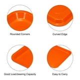 Uxcell 13x10" Orange Plastic Fast Food Tray, Rectangle Serving Tray for ...