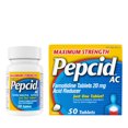 Pepcid AC Maximum Strength Heartburn Medicine, 20 mg Famotidine, 50 ...