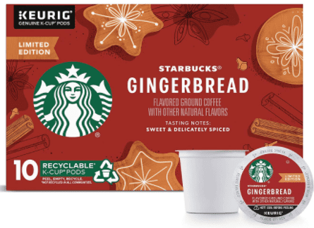 Starbucks Flavored Coffee K-Cup Pods — Gingerbread for Keurig Brewers ...