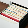 TRU RED Assorted Colored Hanging File Folders, 5 Tab, Letter Size, 25 ...