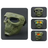 Motorcycle Helmet Riding Goggles Glasses Removable Face Eye Protect ...