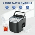 Simzlife Portable Compact Home Ice Maker Machine, 26 lbs/24H, 9 Bullet ...