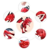Growsly RC Dinosaur Large Size Red Dragon Toy with Roaring, Spraying ...