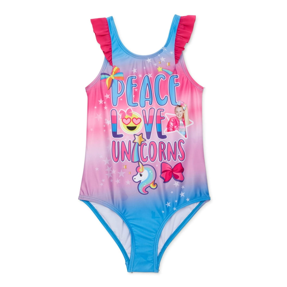 JoJo Siwa - Jojo Siwa Girls 5-8 Peace Love & Unicorns One Piece ...