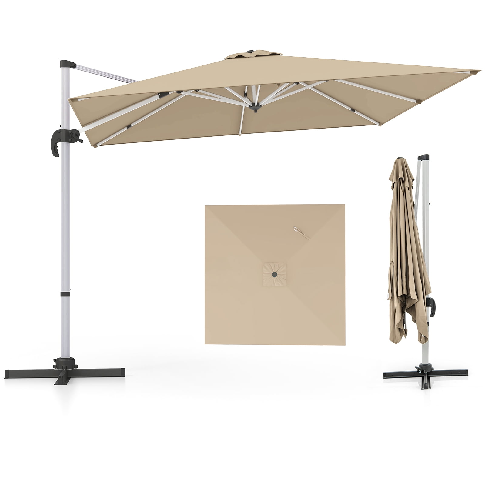 Click here for Costway 10 Ft Patio Cantilever Umbrella Outdoor Al... prices
