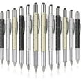 HSAPOW-30 Pcs Father's Day Multi Tool Pens Gift Pen Bulk for Men 6-in-1 ...