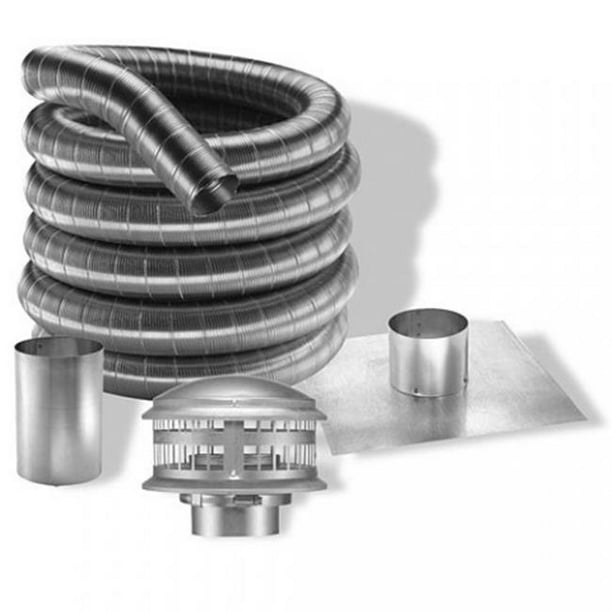 Dura-Vent 9406GA 6'' x 36'' DuraTech Galvanized Chimney Pipe - Walmart ...