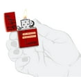 Zippo Red Box Top Design Metallic Red Pocket Lighter - Walmart.com