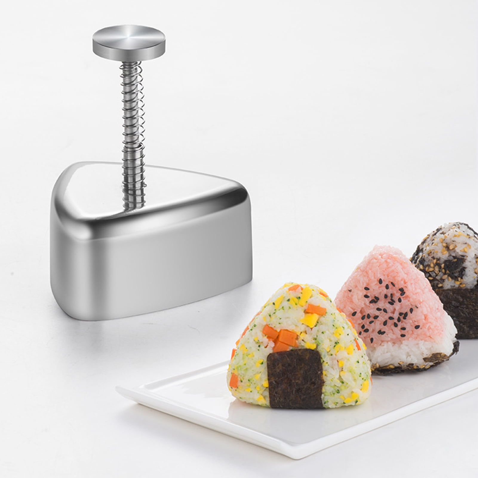 Washranp Onigiri Mold,Stainless Steel Rice Ball Mold Sushi Maker ...