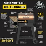 Pit Boss Lexington 540 Sq. In. Wood Pellet Grill With Flame Broiler and ...