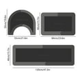 Cevemin 3 Piece Bathroom Toilet Mat Set - Rubber Super Absorbent Quick ...