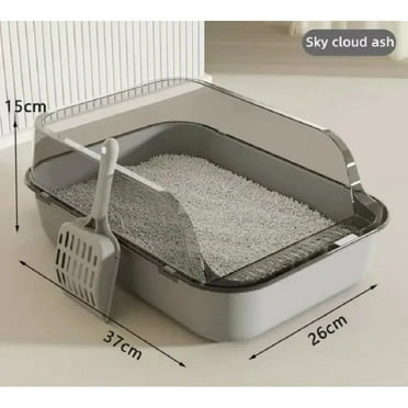 Menolana Entry for Indoor Cats Sturdy Portable Cat Litter Basin Easy to ...