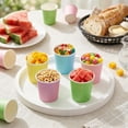 500 Pack 6 Oz Colorful Small Disposable Paper Cups, Hot Cold Beverage ...