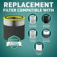 (2 pack) GermGuardian Air Purifier Replacement Filter V, FLT151, HEPA ...
