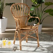 Baxton Studio Melody Modern and Contemporary Natural Finished Rattan ...