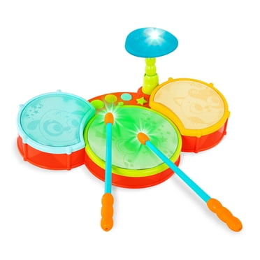 What Kids Want Disney Frozen 2 Toy Drum Kit Set, 3 Drums, Cymbal ...