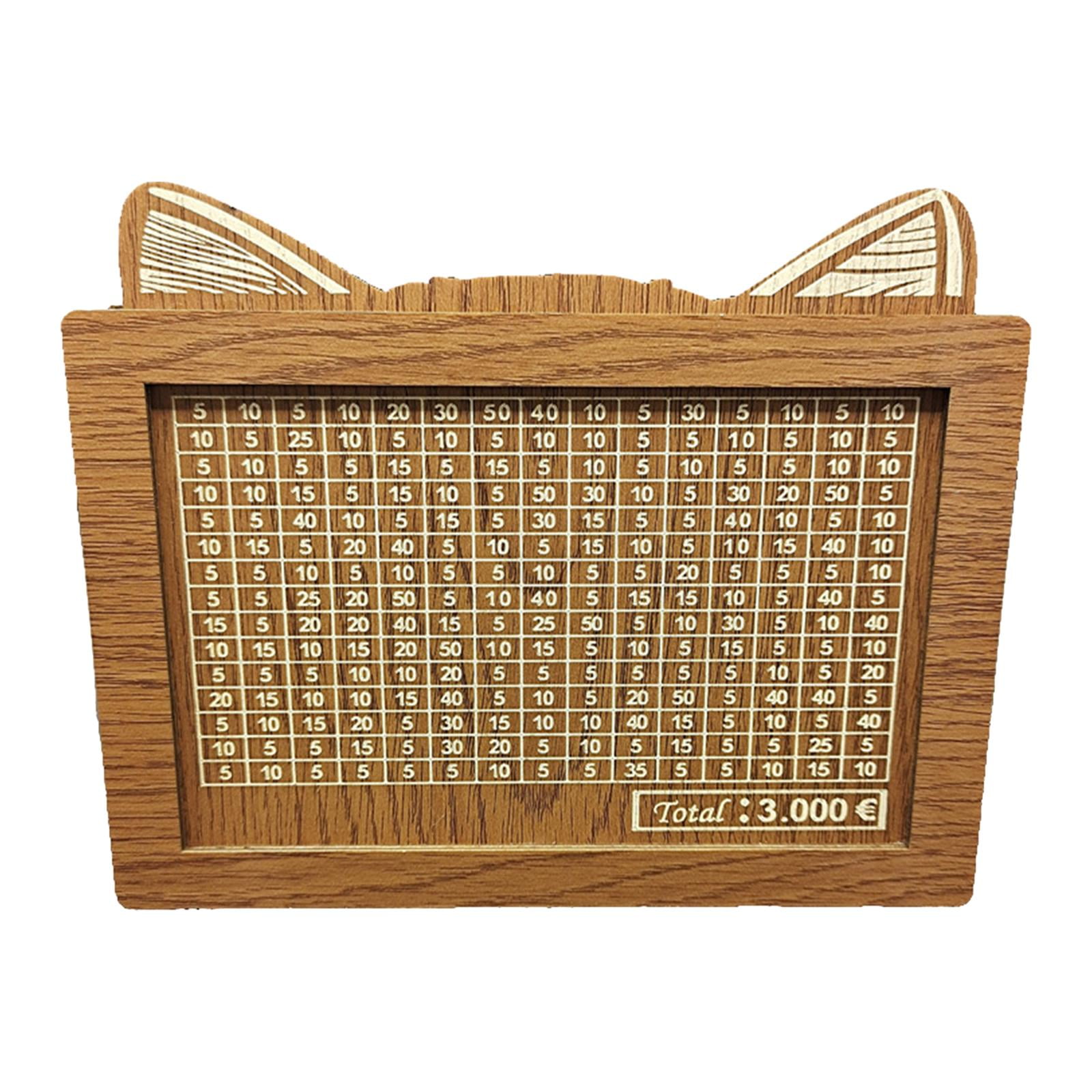 Hucha de madera con contador, caja de ahorros vintage para niños ...