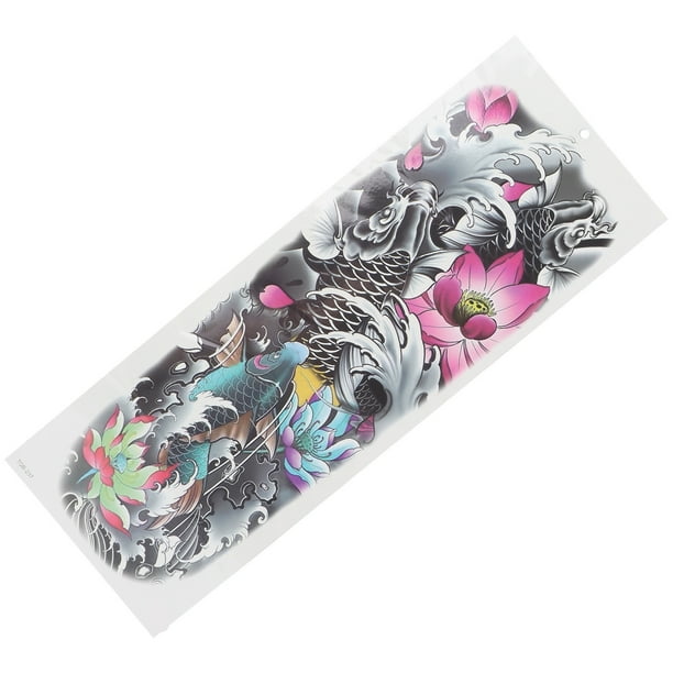 Tattoo Stickers,Arm Sleeve Men Women Natural Tattoo Sticker Waterproof ...