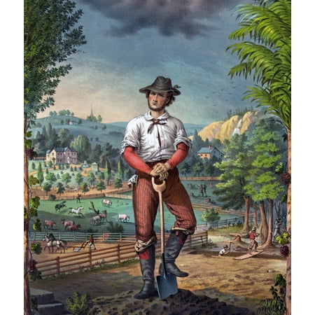 Portrait Of A Granger. Ad Promoting The National Grange Of The Patrons ...