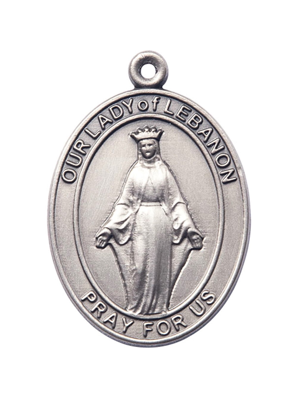 Silver-Plated Oxide Our Lady of Lebanon Keychain - Walmart.com