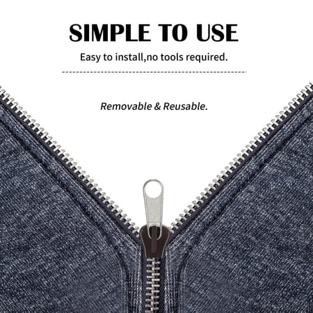 6pcs Universal Instant Fix Zipper Repair Kit Replacement Zip Slider ...