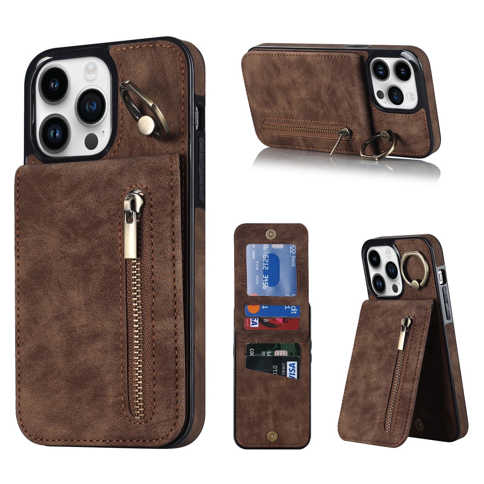 Feishell for iPhone 12 Pro/12, Case Wallet with Card Holder Functional ...