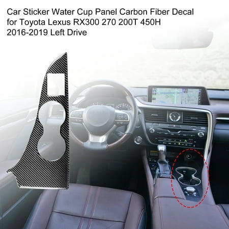 Car Sticker Water Cup Panel Carbon Fiber Decal for Toyota Lexus RX300 ...