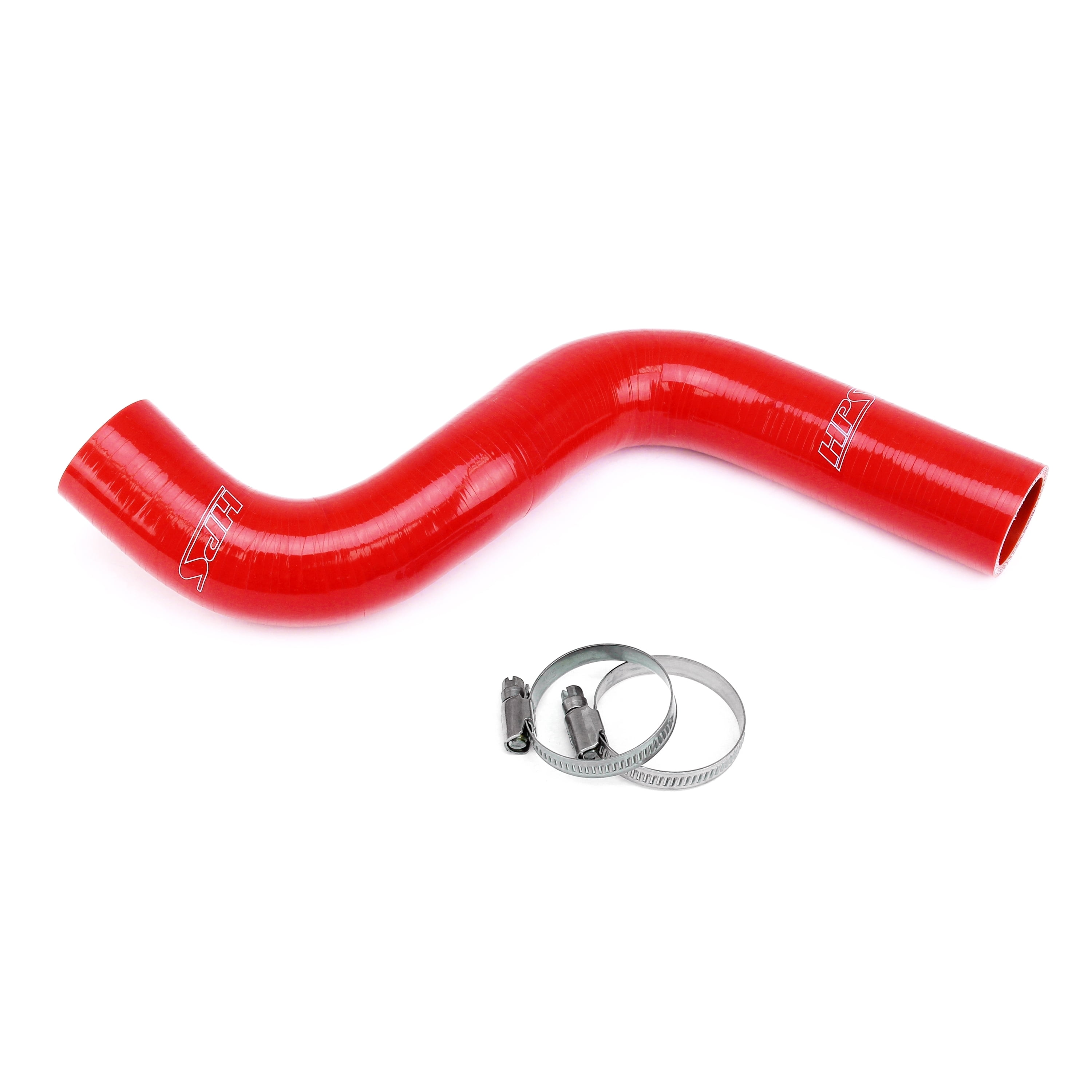 HPS Performance Red Silicone Upper Radiator Hose Kit Coolant Compatible ...