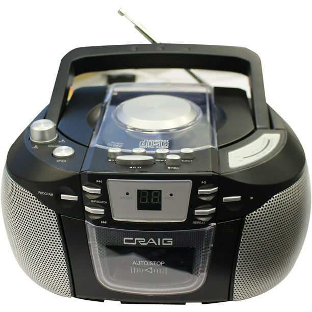 Craig Electronics CD6963 CD Boombox with AM/FM Radio and Cassette ...