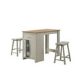 Alfonso 47" Light Gray Small Space Counter Height Dining Table with ...