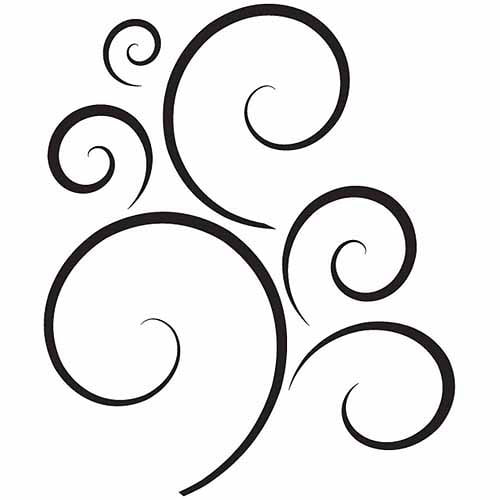 Simple Scroll Stencil