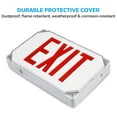 LEONLITE 12-Pack Wet Location LED Exit Sign, Weatherproof Outdoor ...