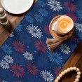 Independence Day Table Runner Linen Burlap Table Runner 48 Inches Long ...