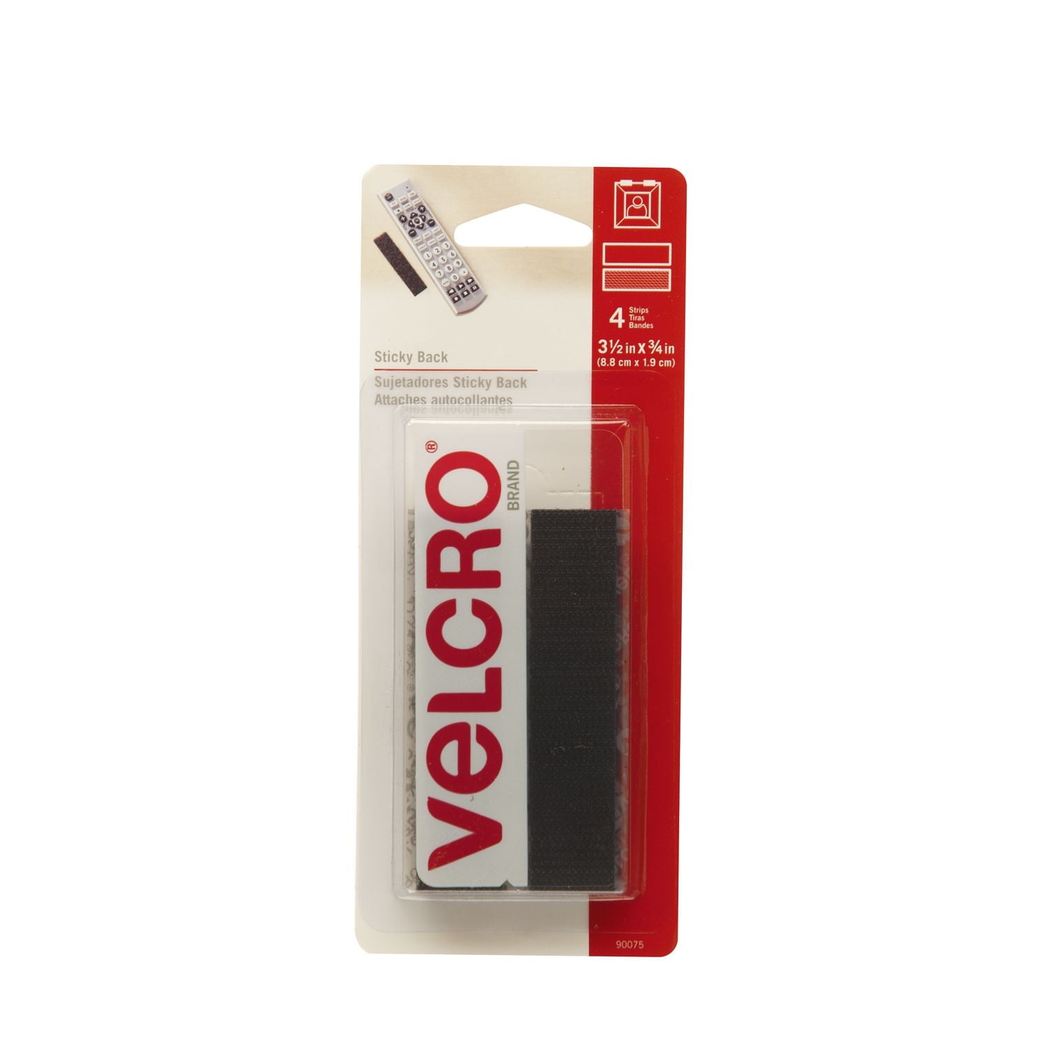 Click here for Velcro  Sticky Back Strips - 4 Sets  Black 3.5 X 3... prices