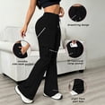 AHTJRT Wide Leg Sweatpants for Women Curvy Slim Fit Cargo Pants ...