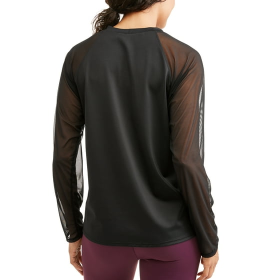 100 Degrees - Women's Plus-Size Rash Guard with Mesh Sleeves - Walmart.com