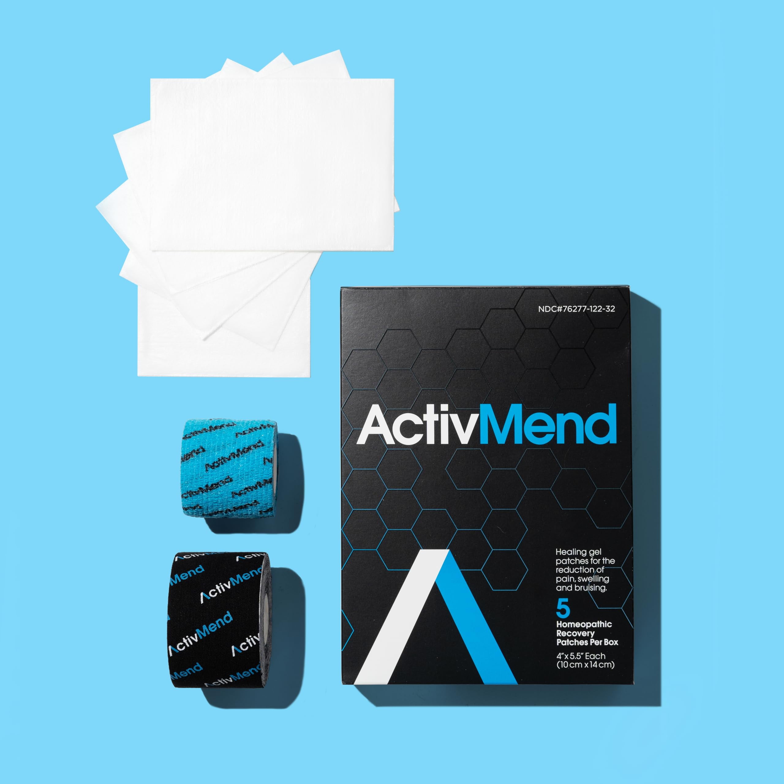 ActivMend Gel Patches-Dramatic Swelling Reduction of Minor Sprains and Strains, Patented System ...
