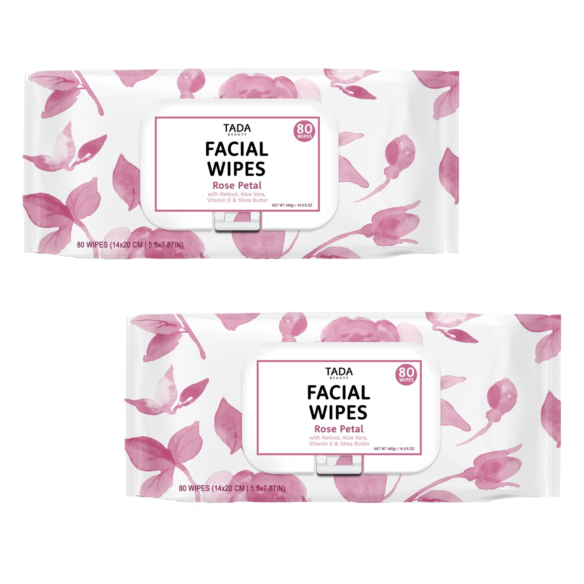 Click here for Tada Beauty Facial Wipes Makeup Remover Rose Petal... prices