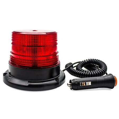Amber Led Beacon, 12v-80v Wireless Strobe Light Magnetic Flashing ...